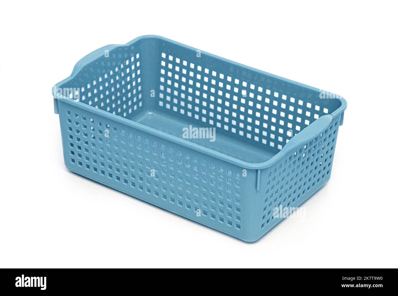 plastic baskets isolated on white background Stock Photo - Alamy
