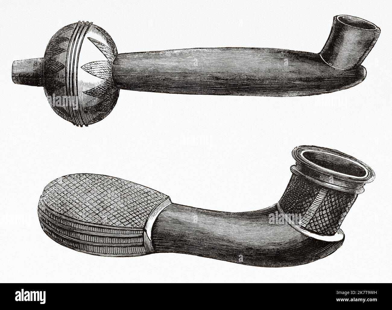 Pipes of African indigenous peoples, Democratic Republic of the Congo ...