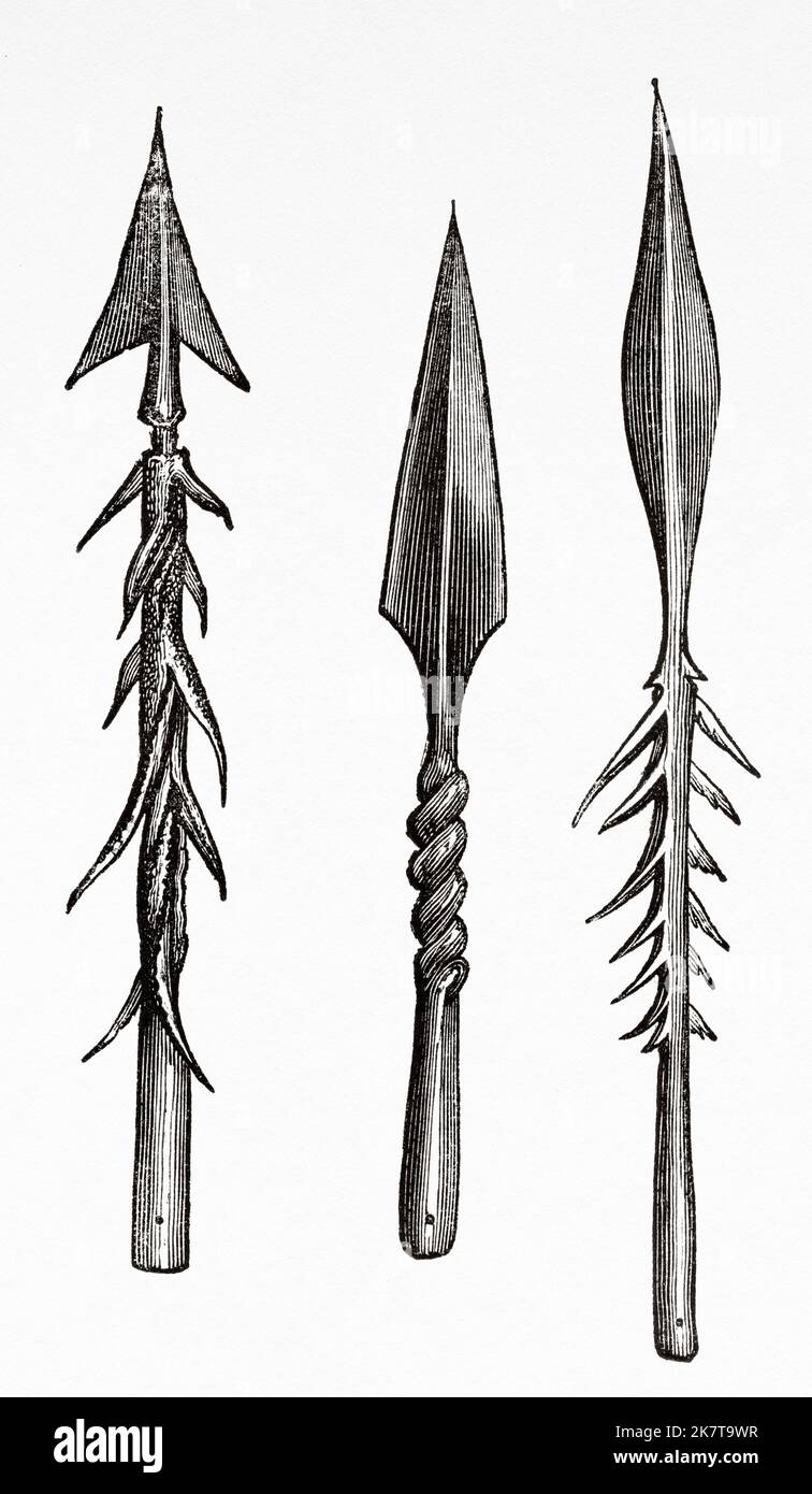 Weapons of the Mombuttu people, Democratic Republic of the Congo ...