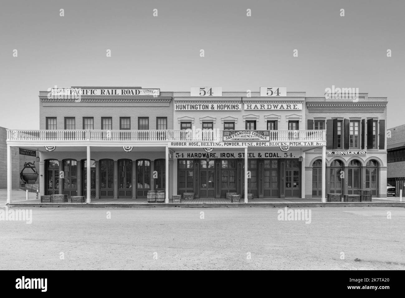 Sacramento, USA -June 4, 2022: Front view of an 1800s and early 20th ...