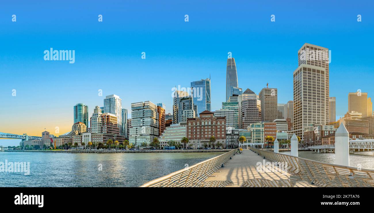 San Francisco, USA - June 6, 2022: panoramic view to downtown San ...