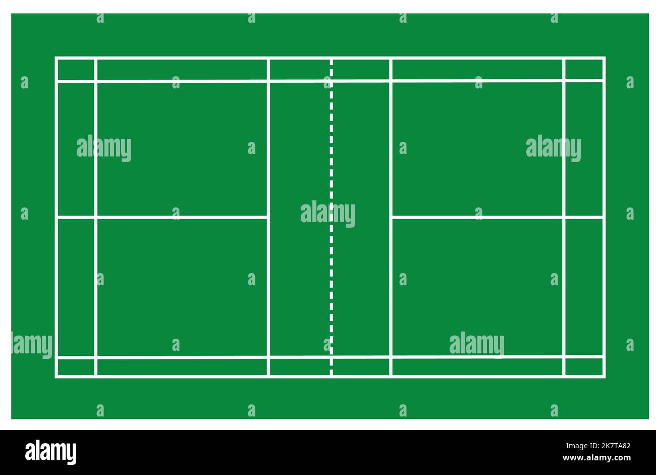 green badminton court on white background. badminton court sign. green ...