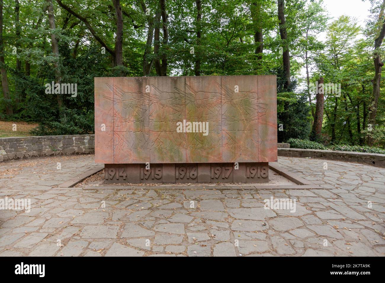 Wiesbaden, Germany - August 18, 2022: War memorial to fallen German ...