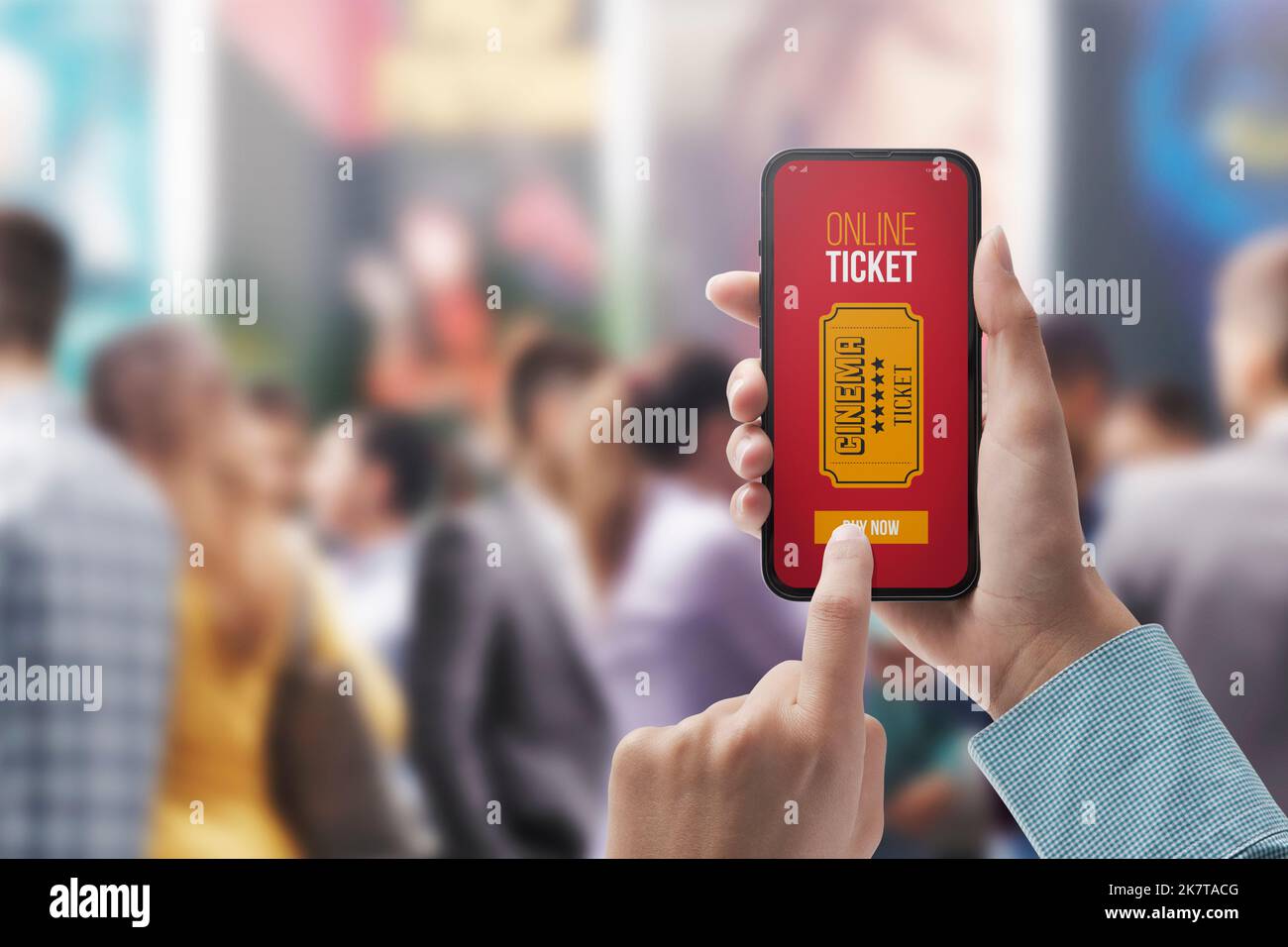 Mobile ticket queue app hi-res stock photography and images - Alamy