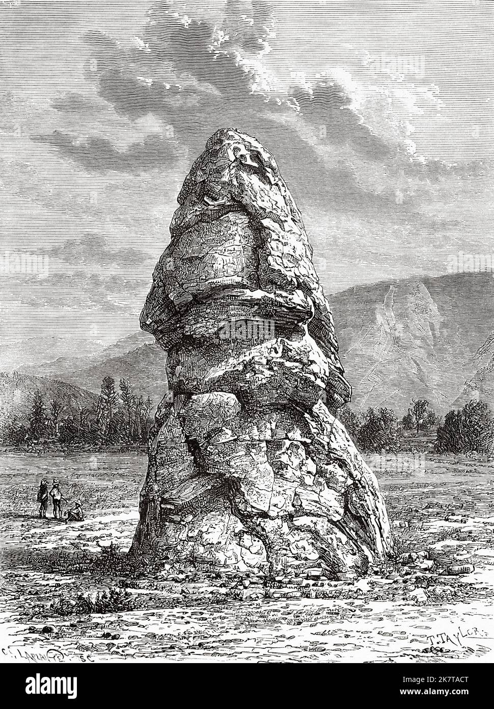 Liberty Cap. Yellowstone National Park, Wyoming USA. The US National ...