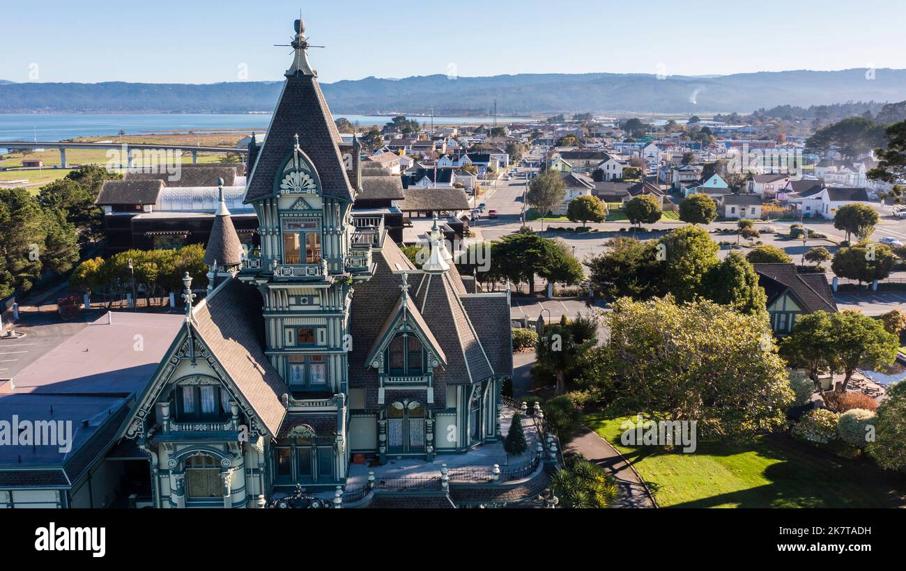 Morning light shines historic downtown Eureka, California, USA Stock ...