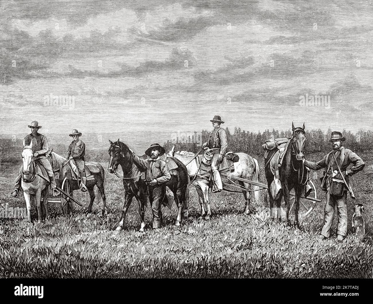 Members of the geological mission hi-res stock photography and images ...