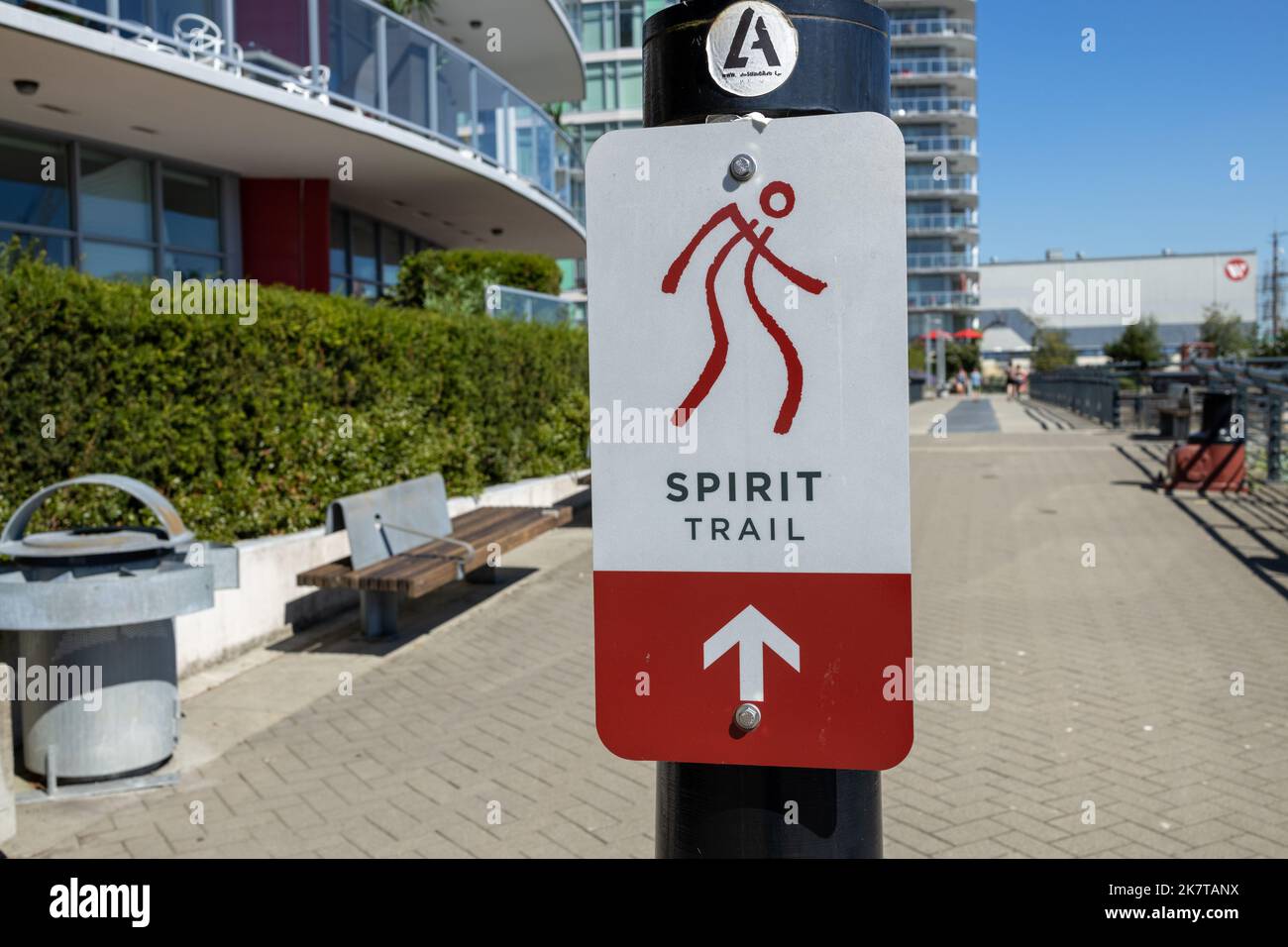North Vancouver, Canada - July 12,2022: North Shore Spirit Trail is a ...