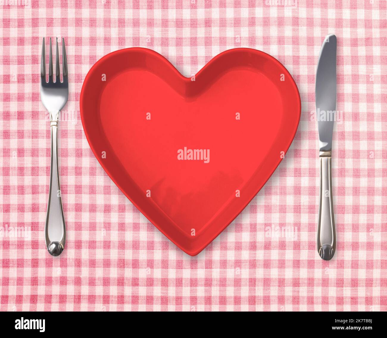 Empty plate fork knife hi-res stock photography and images - Alamy