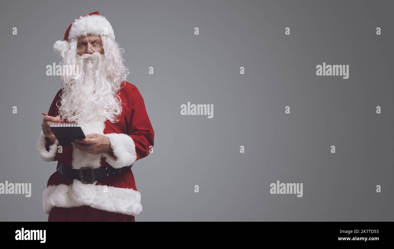 Santa claus writing hi-res stock photography and images - Alamy
