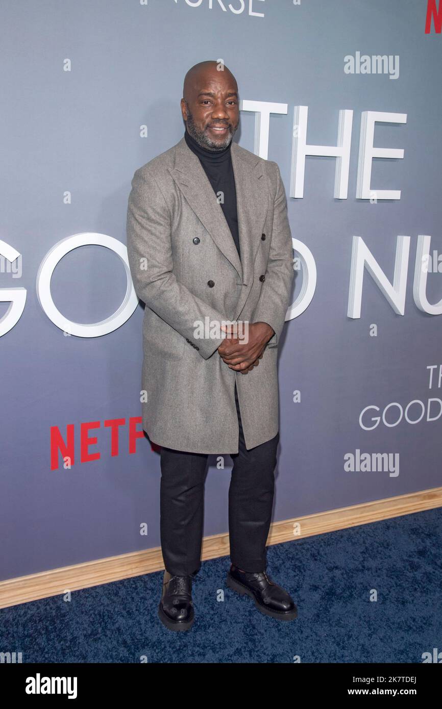 New York, United States. 18th Oct, 2022. Malik Yoba (C) attends Netflix ...