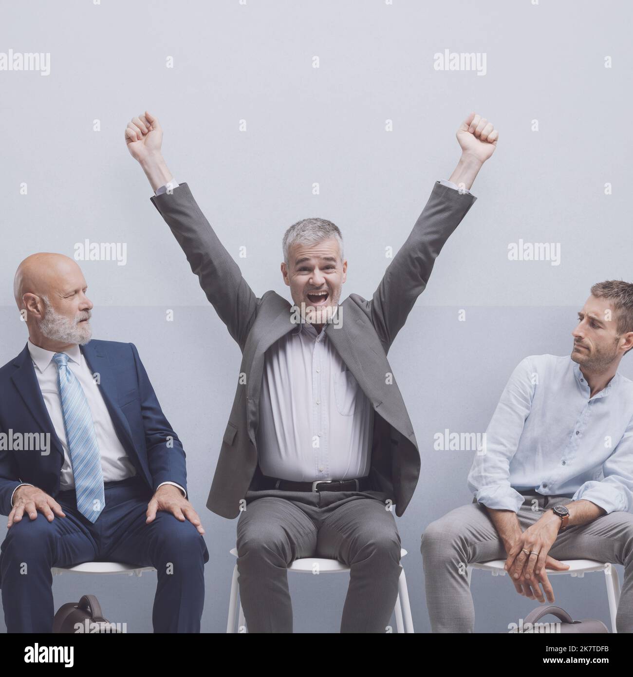 Happy hired hi-res stock photography and images - Alamy