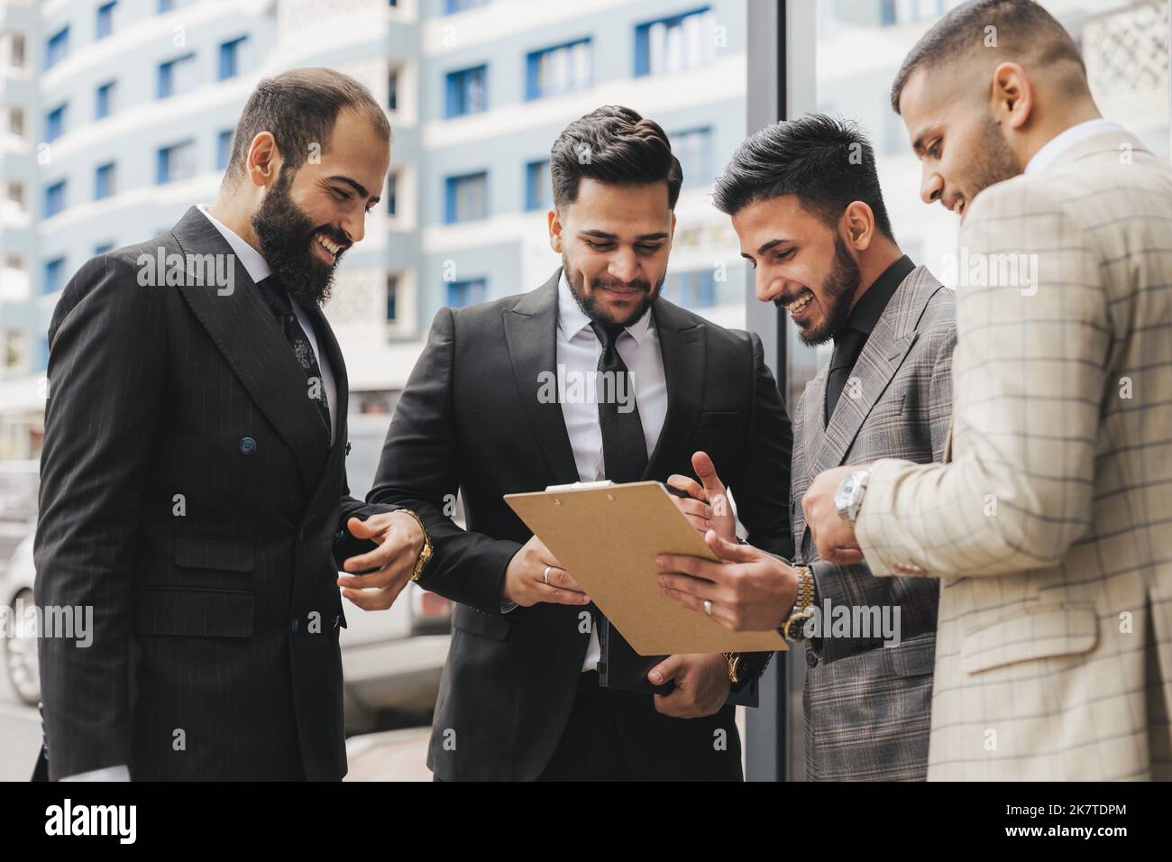 Business men partnership talk planning hi-res stock photography and ...