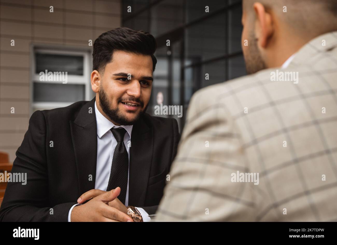 Woman handshake walking hi-res stock photography and images - Alamy