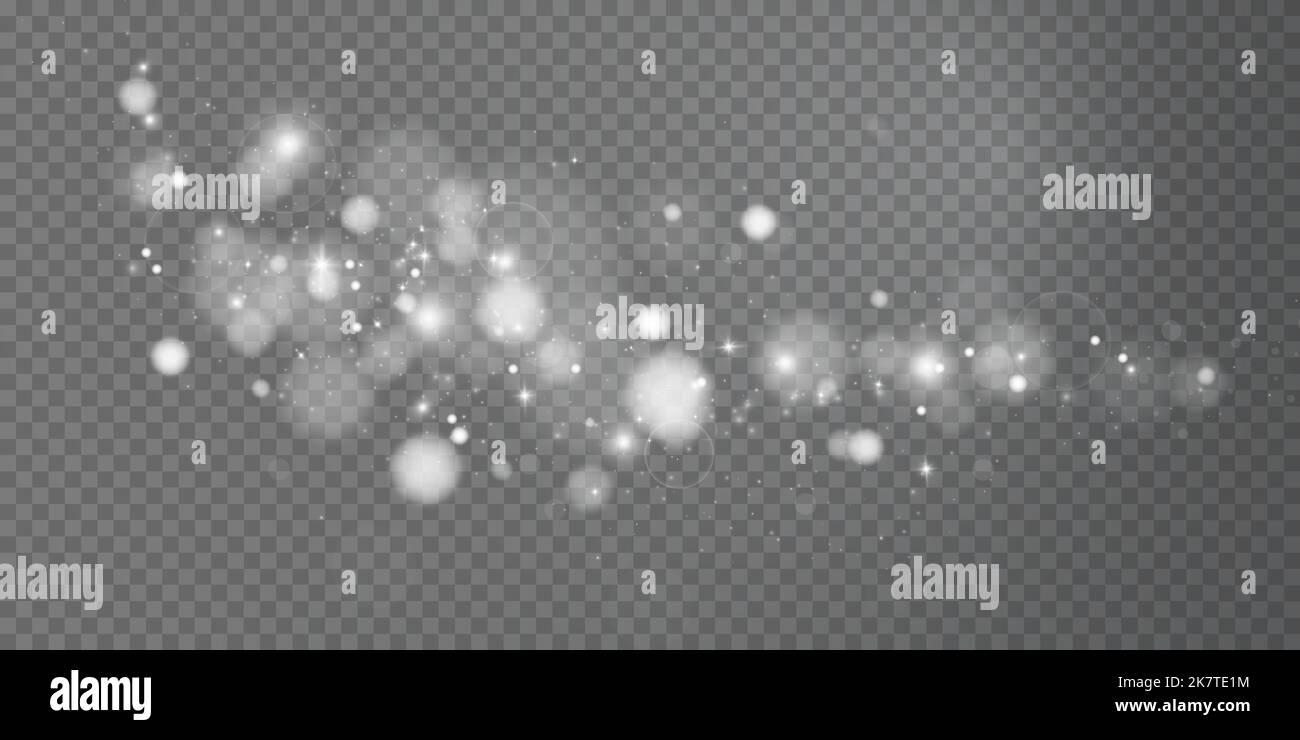 Shining bokeh isolated on transparent background. Light isolated lights ...