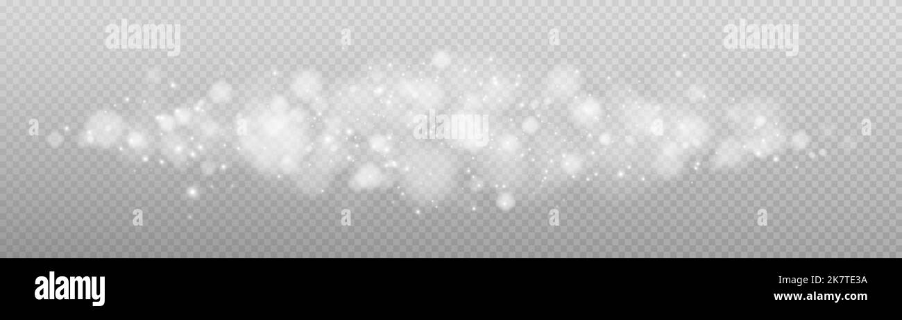 Shining bokeh isolated on transparent background. Light isolated lights ...