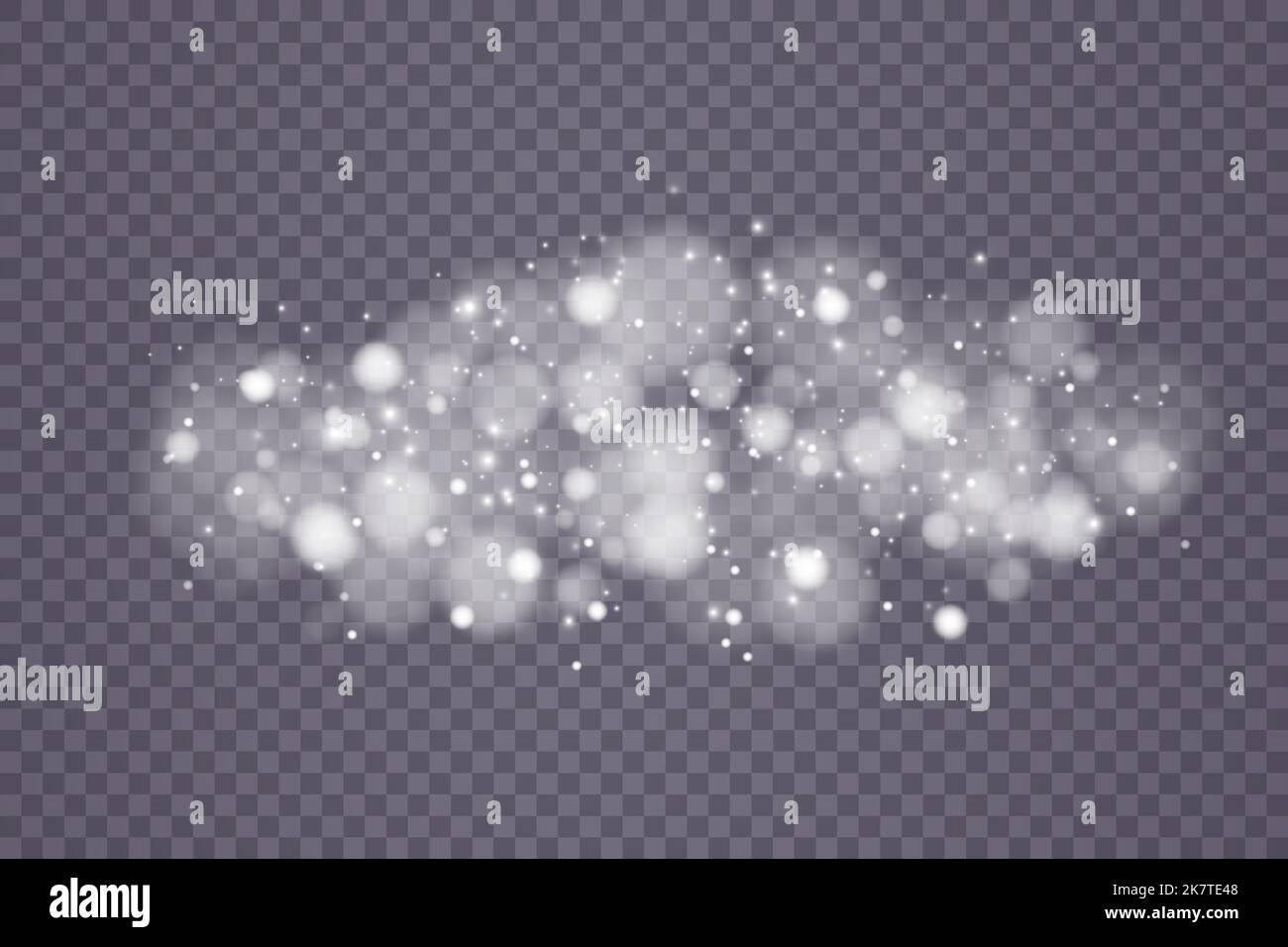 Shining bokeh isolated on transparent background. Light isolated lights ...