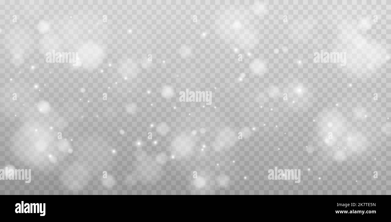Shining bokeh isolated on transparent background. Light isolated lights ...