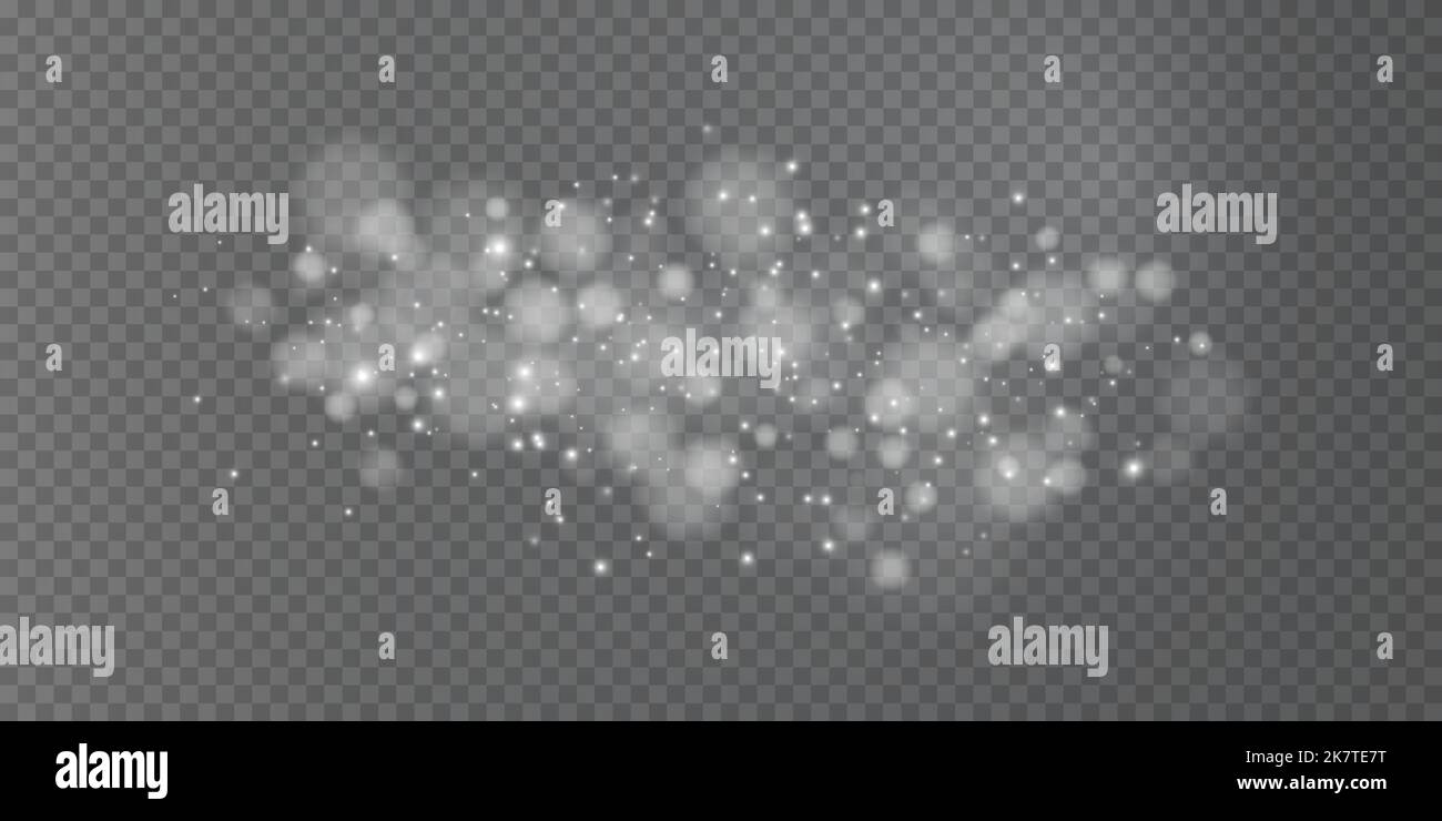 Shining bokeh isolated on transparent background. Light isolated lights ...