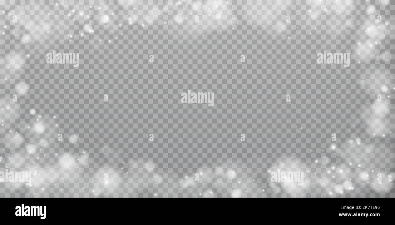 Shining bokeh isolated on transparent background. Light isolated lights ...