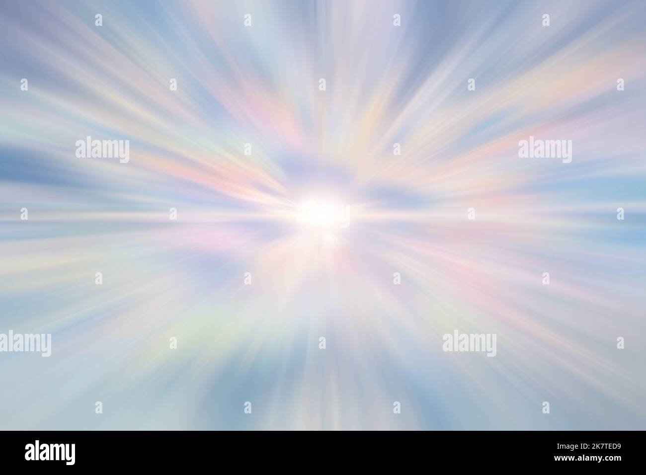 high power brightness light flare growing rainbow shading ...