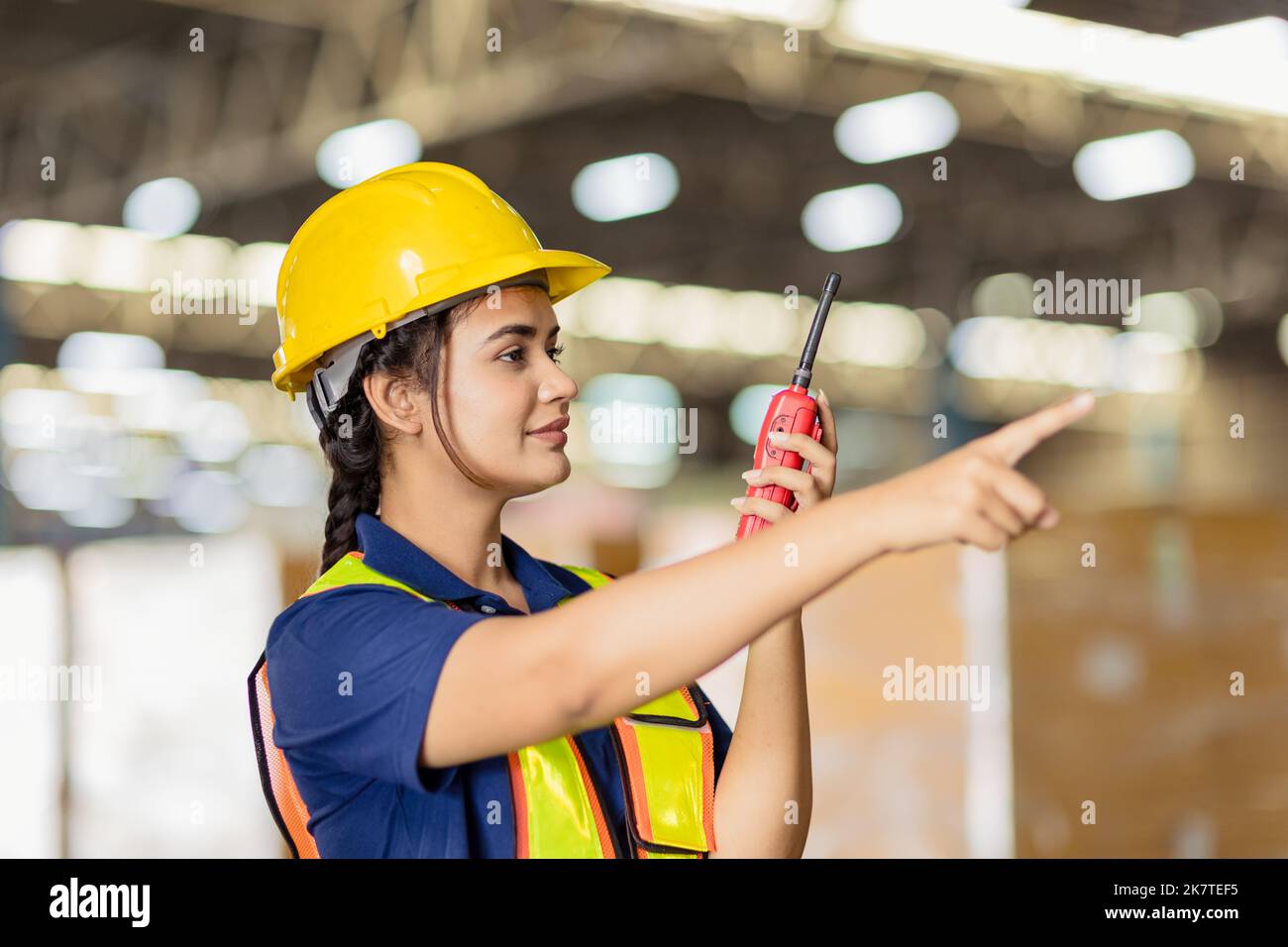 Lady factory worker hi-res stock photography and images - Alamy