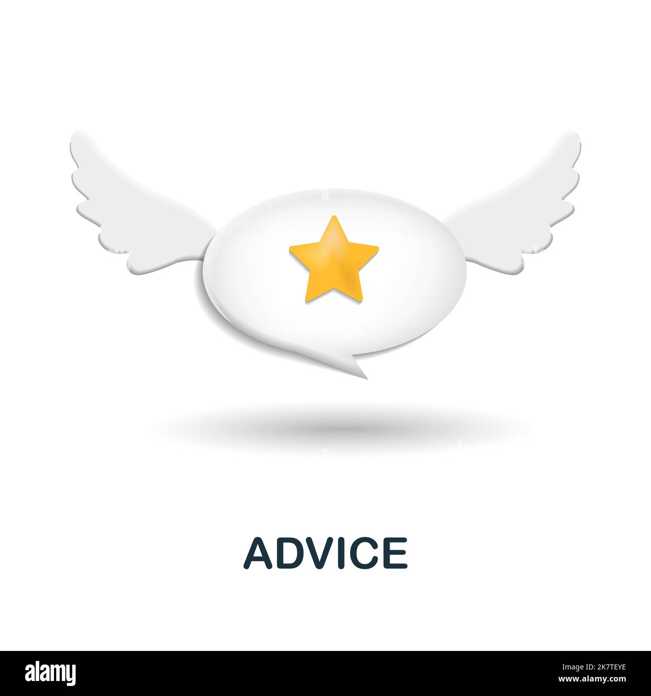Advice icon. 3d illustration from customer support collection. Creative ...