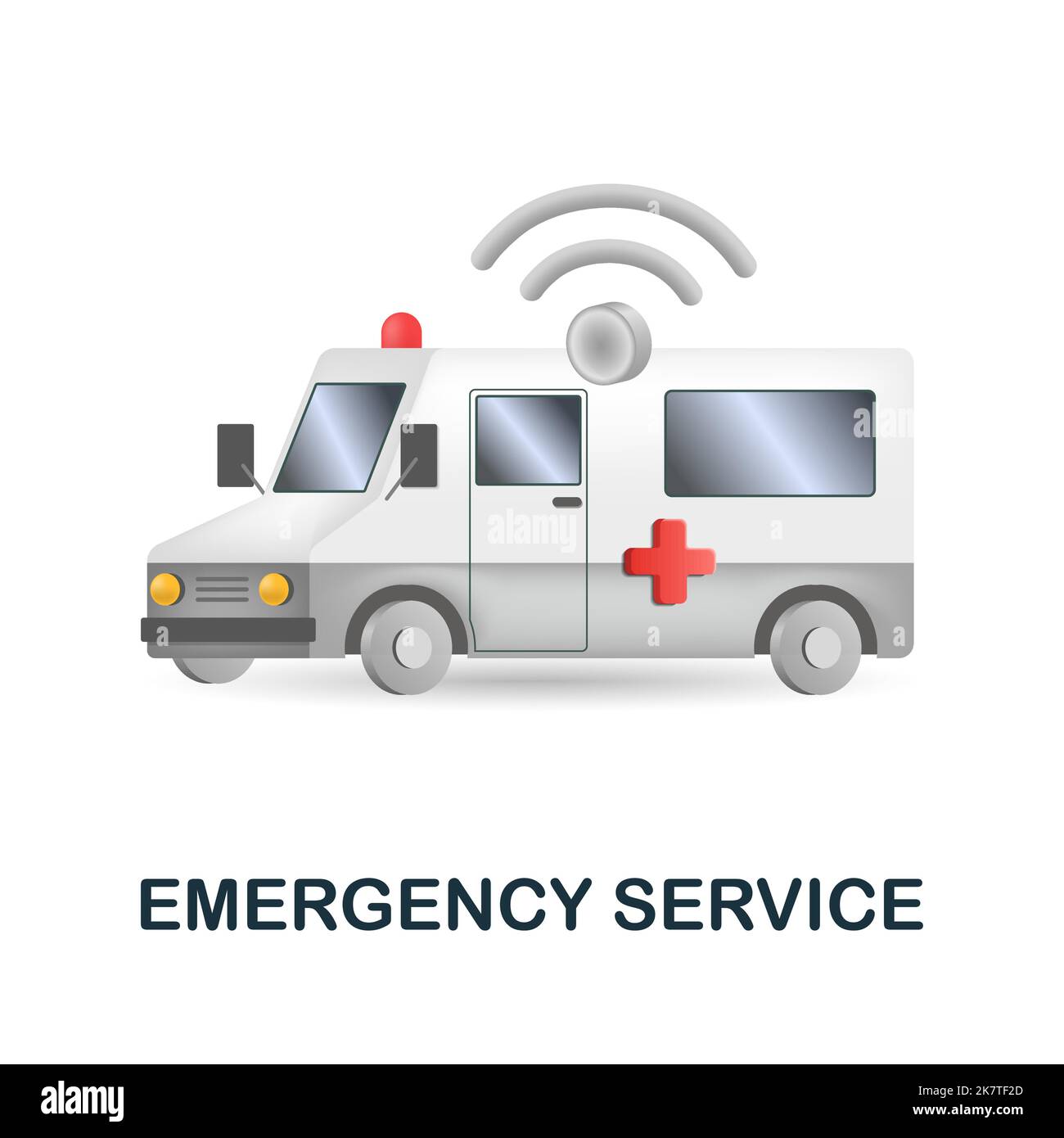 Emergency Service icon. 3d illustration from customer support ...