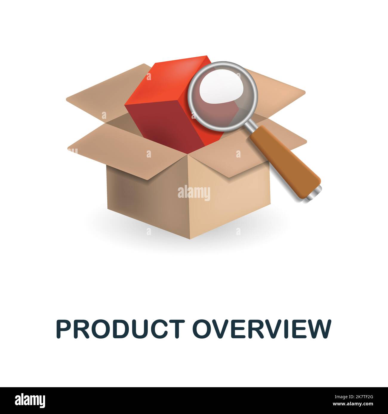 Product Overview icon. 3d illustration from customer support collection ...