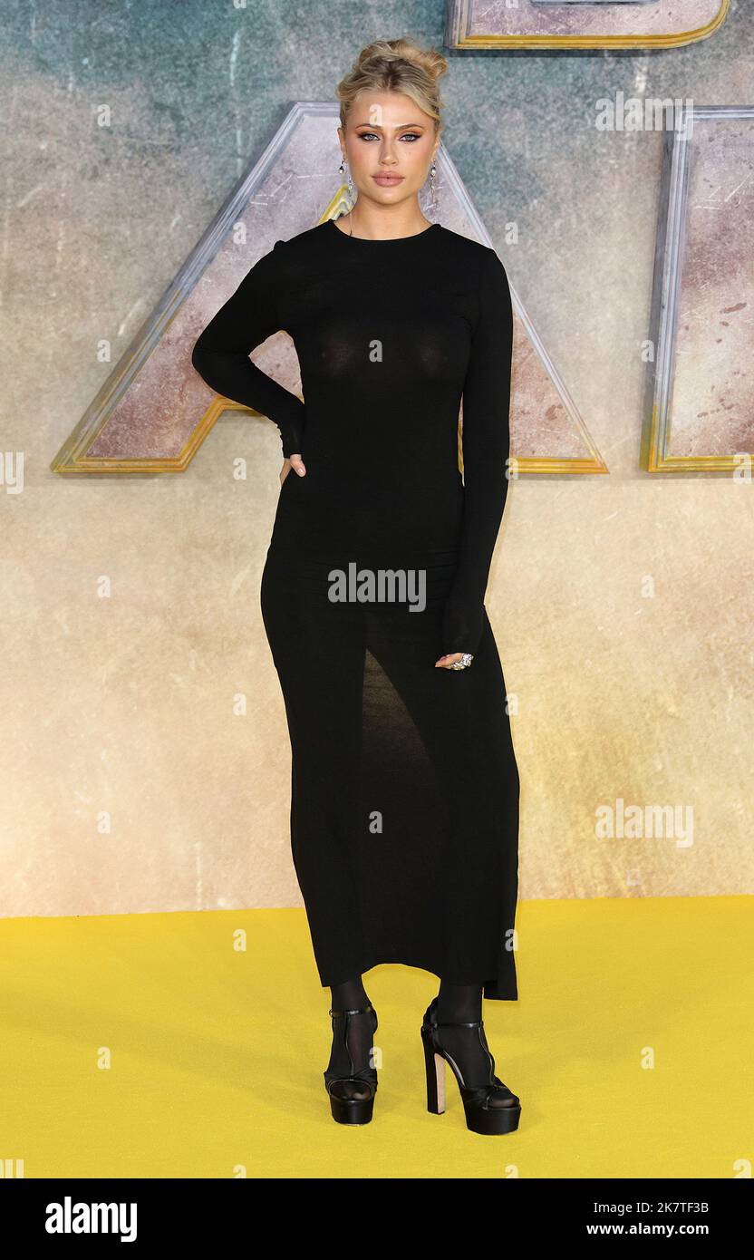 Oct 18 2022 London England Uk Molly Abbott Attending Black Adam