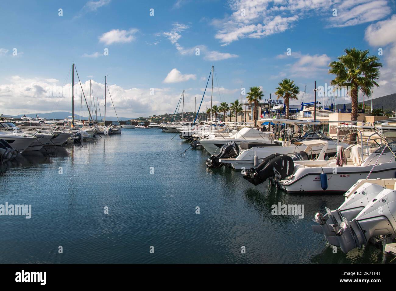 The Port of Sainte Maxime, in the Var department of the Provence-Alpes ...