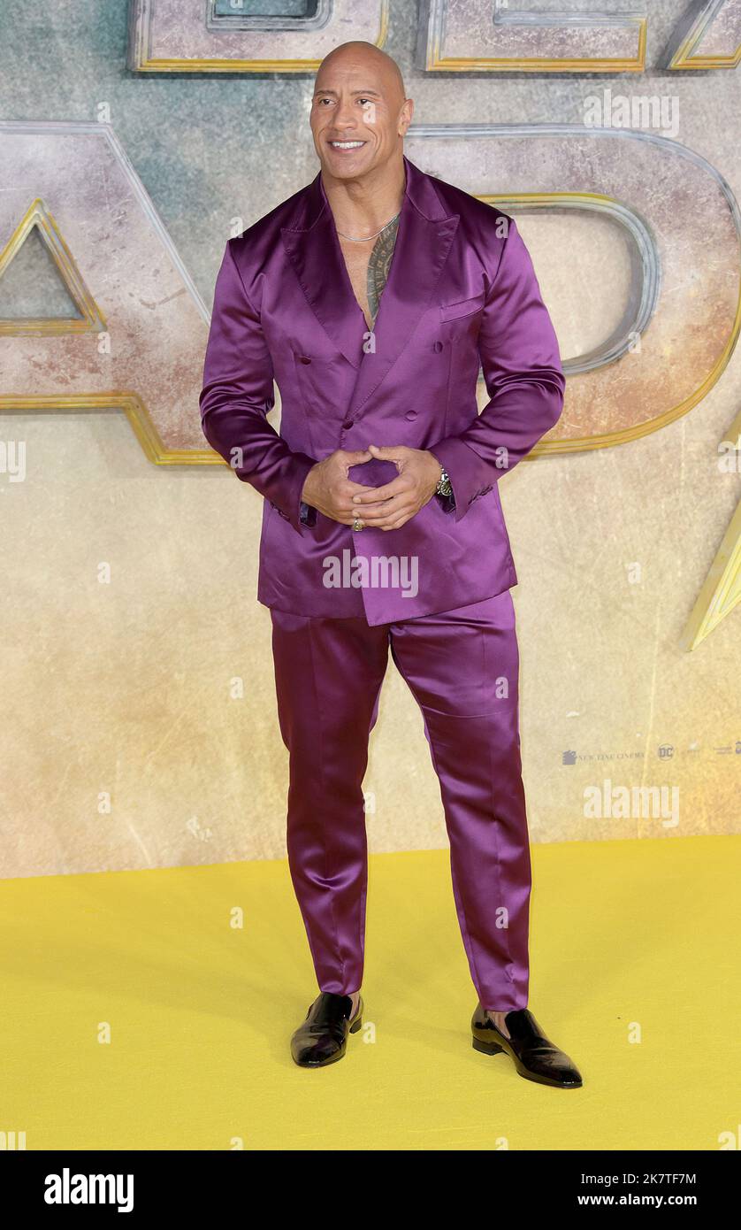 Oct 18, 2022 - London, England, UK - Dwayne Johnson attending Black ...