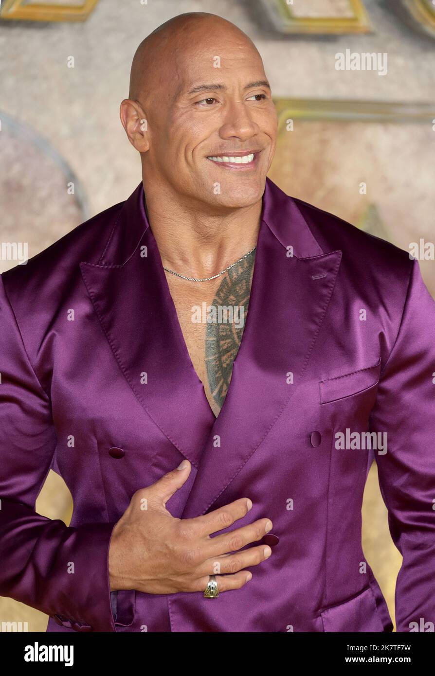 Oct 18, 2022 - London, England, UK - Dwayne Johnson attending Black ...