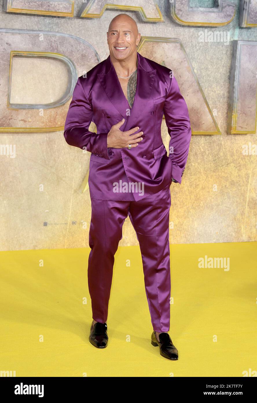 Oct 18, 2022 - London, England, UK - Dwayne Johnson attending Black ...