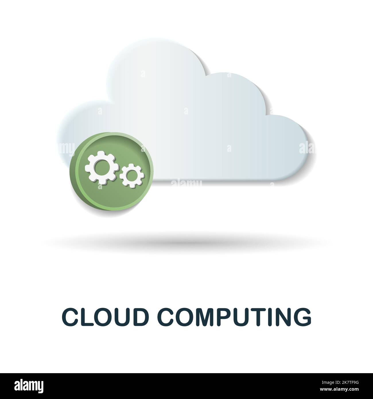 Cloud Computing icon. 3d illustration from digitalization collection. Creative Cloud Computing ...