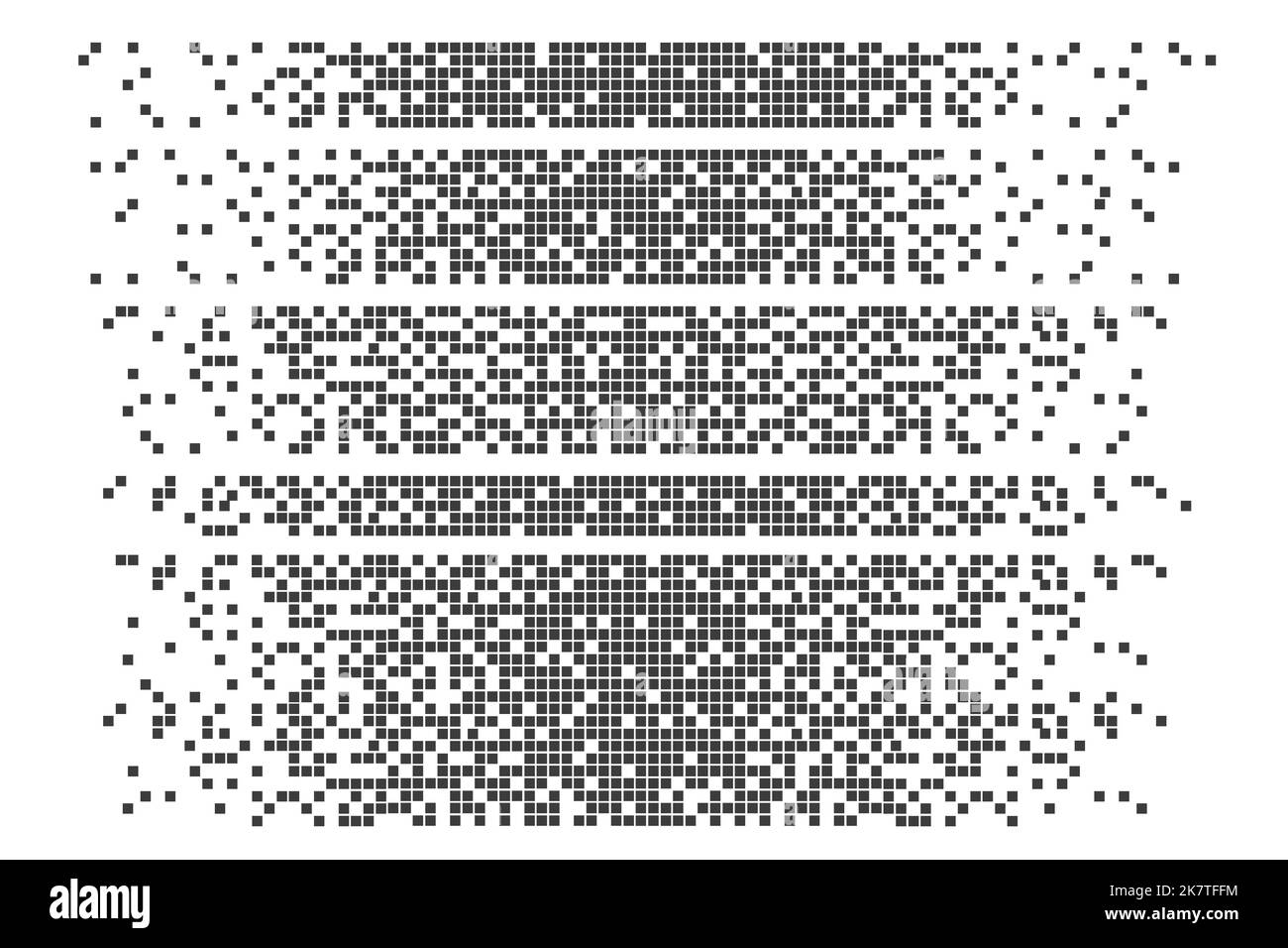 Dissolved filled square dotted vector icon with disintegration effect ...