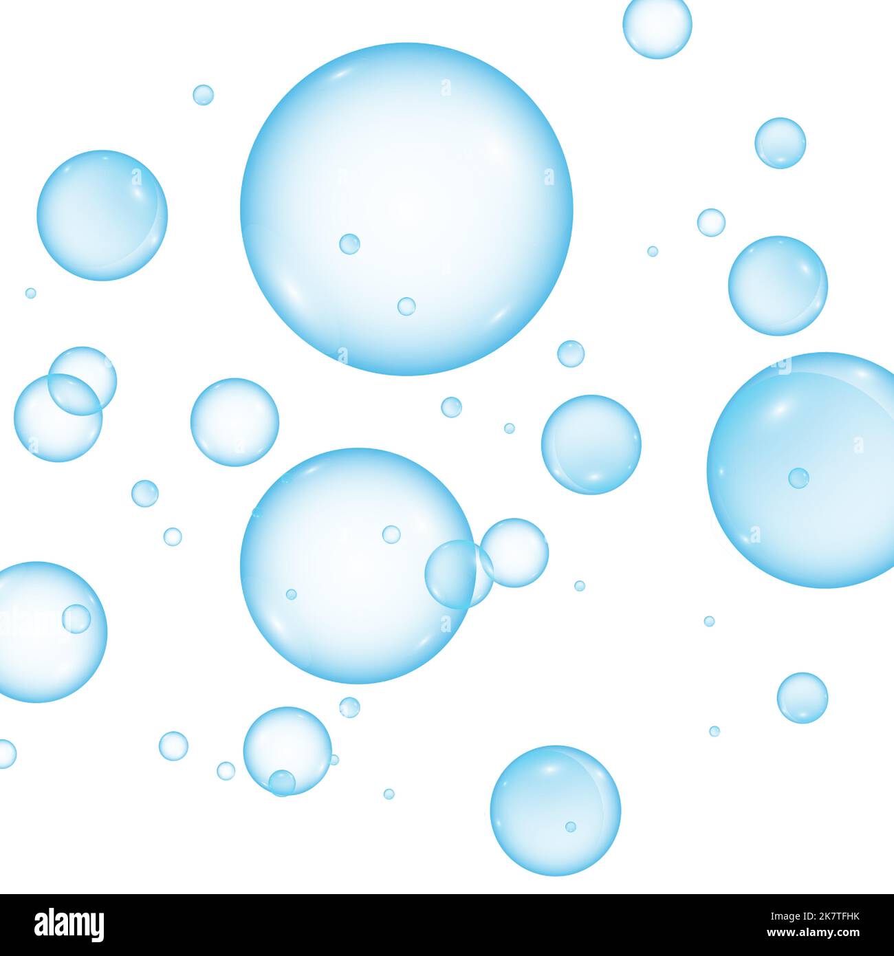 A set of colorful and colorful soap bubbles to create a design ...