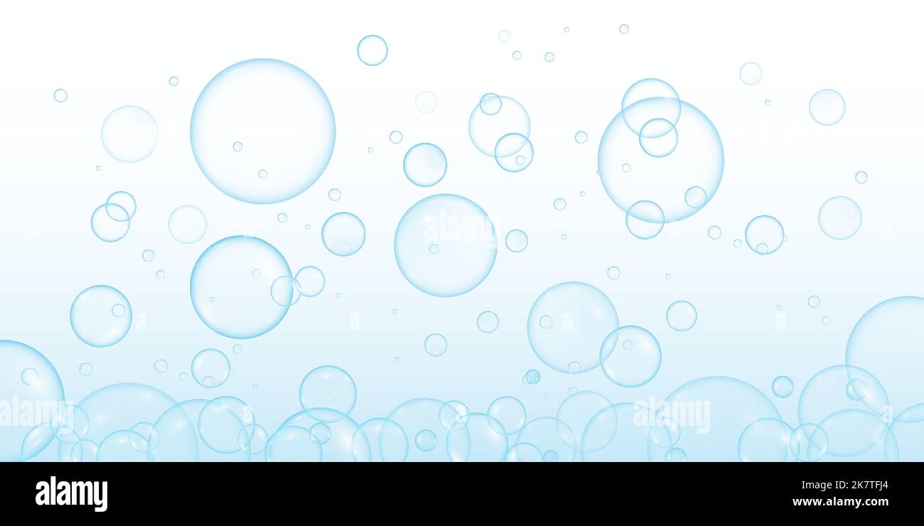 A set of colorful and colorful soap bubbles to create a design ...