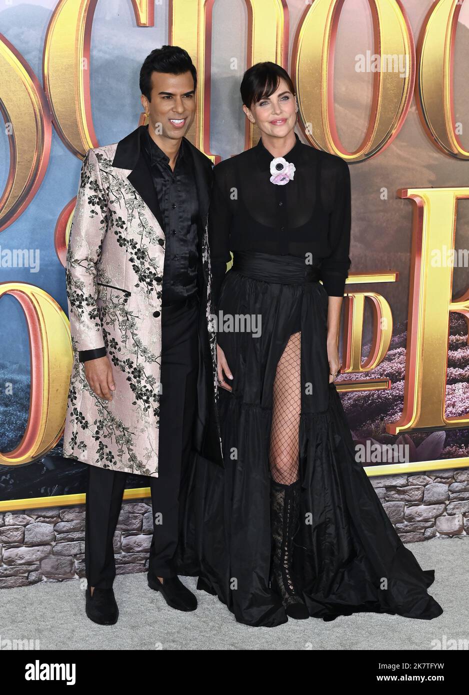 Los Angeles, USA. 18th Oct, 2022. Soman Chainani & Charlize Theron at ...
