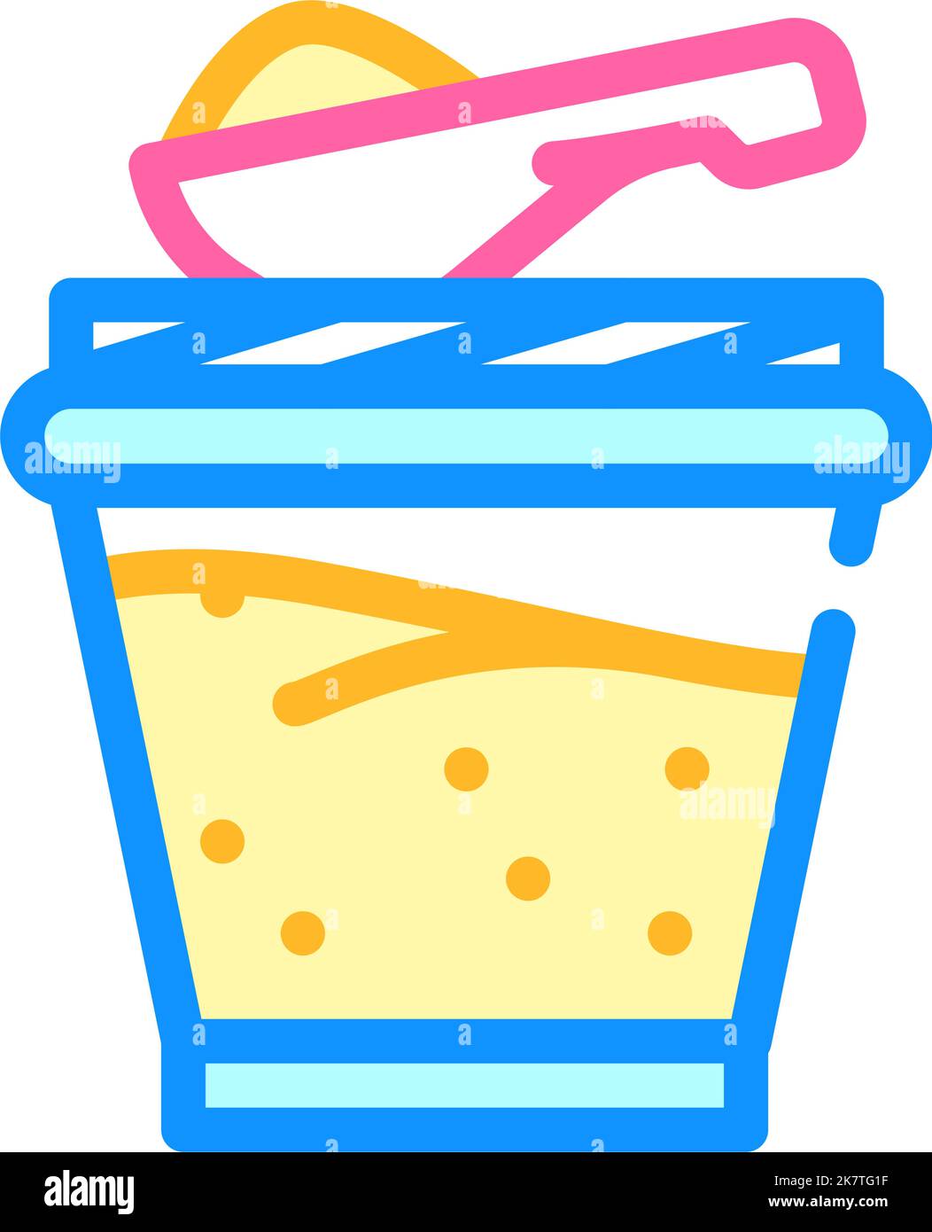 ghee milk product color icon vector illustration Stock Vector Image ...