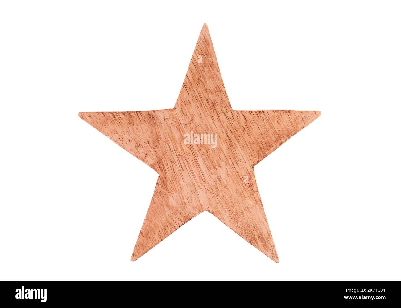 Wooden star isolated on white background with clipping path Stock Photo ...
