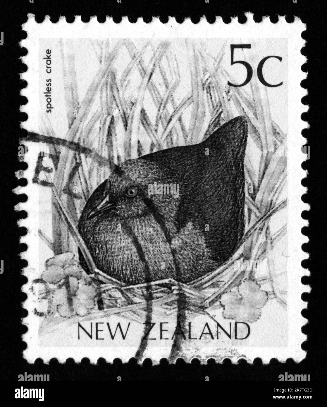 New zealand postage stamp Black and White Stock Photos & Images - Alamy