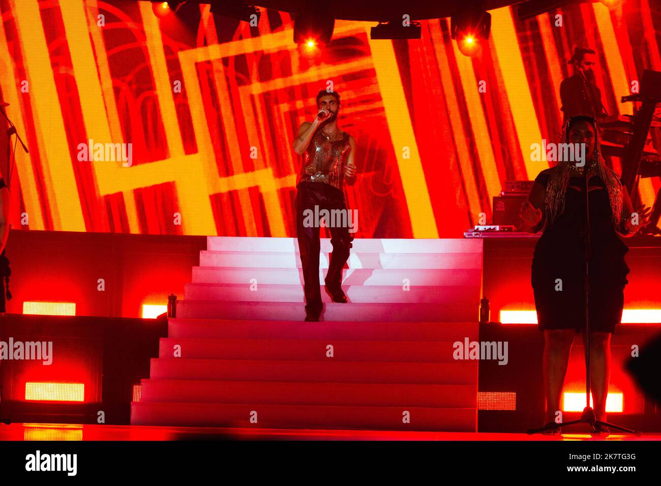 Nelson Mandela Forum, Florence, Italy, October 18, 2022, Marco Mengoni ...