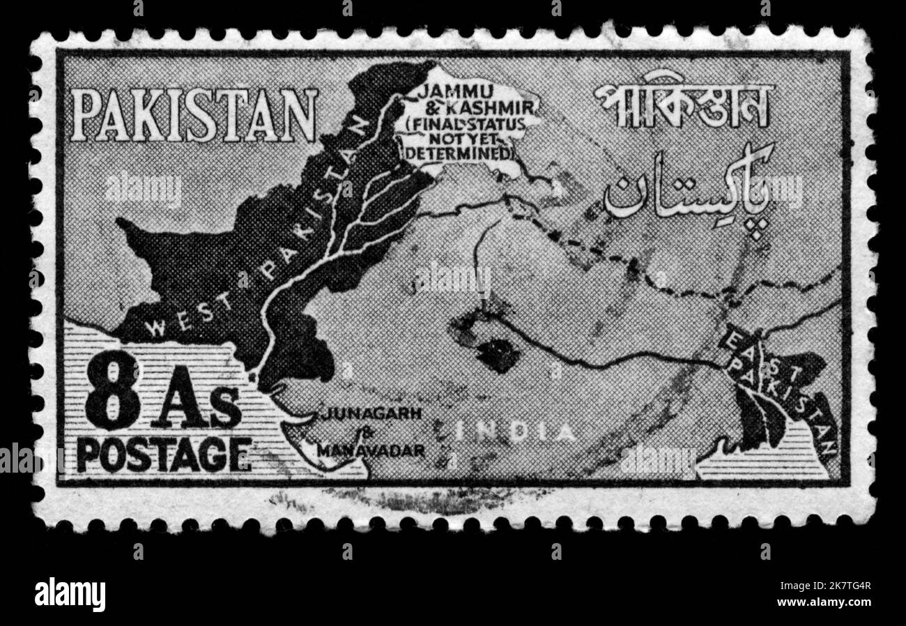 Pakistan stamp map hi-res stock photography and images - Alamy