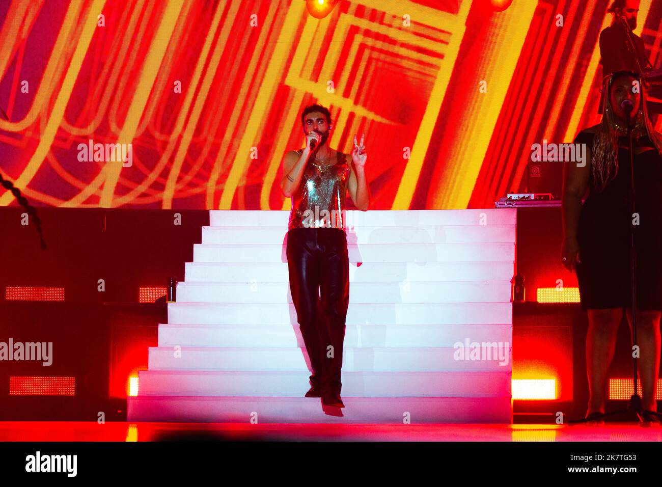 Nelson Mandela Forum, Florence, Italy, October 18, 2022, Marco Mengoni ...