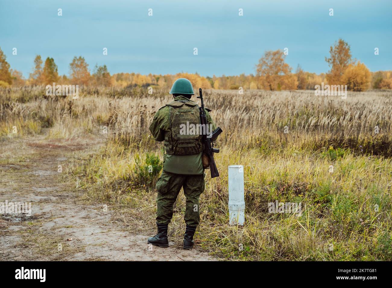Tatarstan, Russia. October 10, 2022. Mobilized Russian soldiers undergo ...
