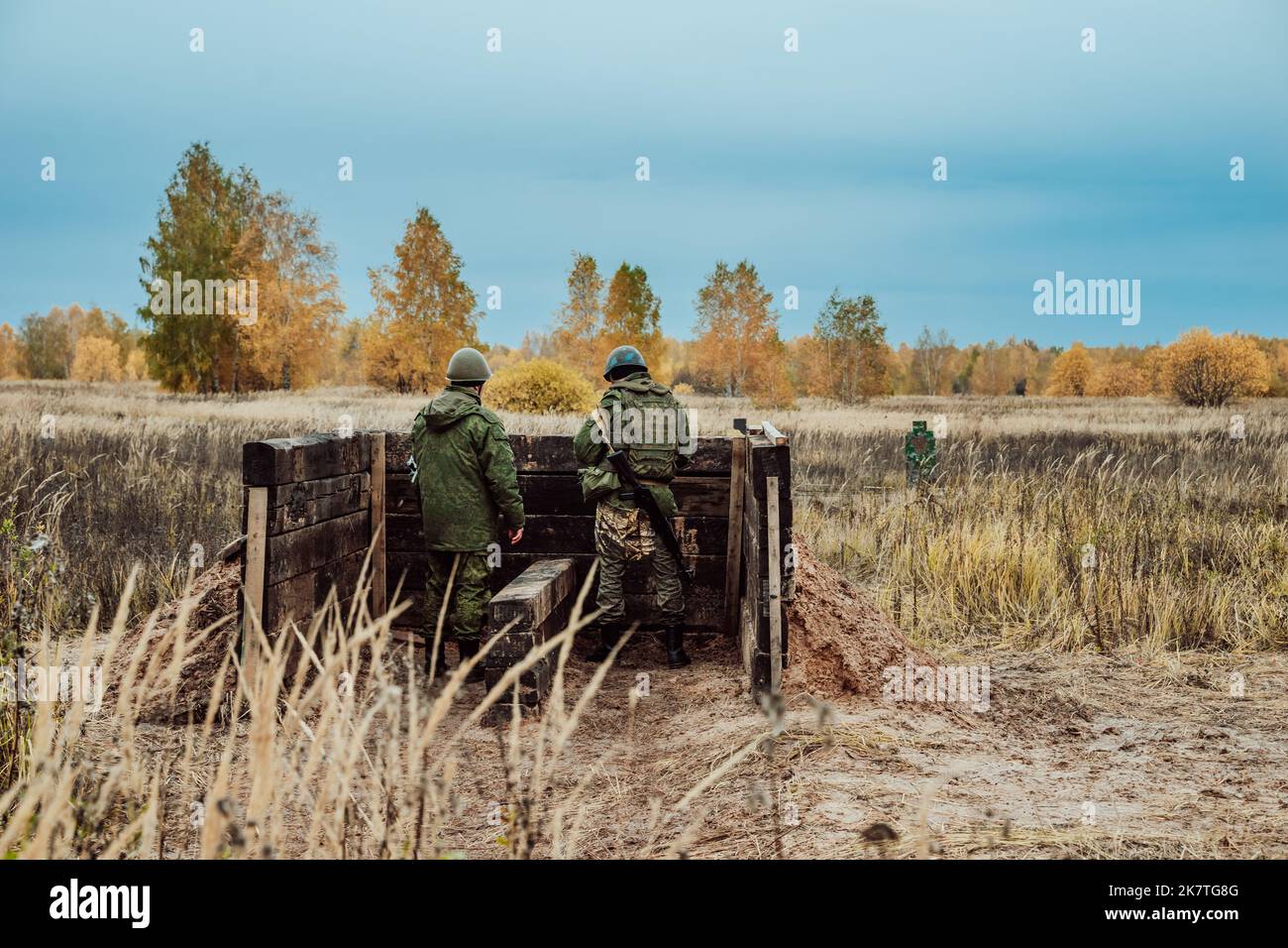 Tatarstan, Russia. October 10, 2022. Mobilized Russian soldiers undergo ...