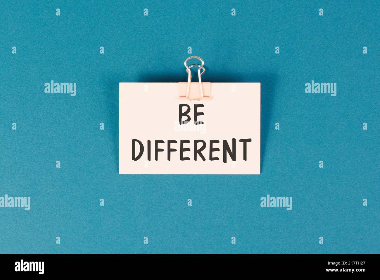 Be different is standing on the paper, make a difference, coaching and ...