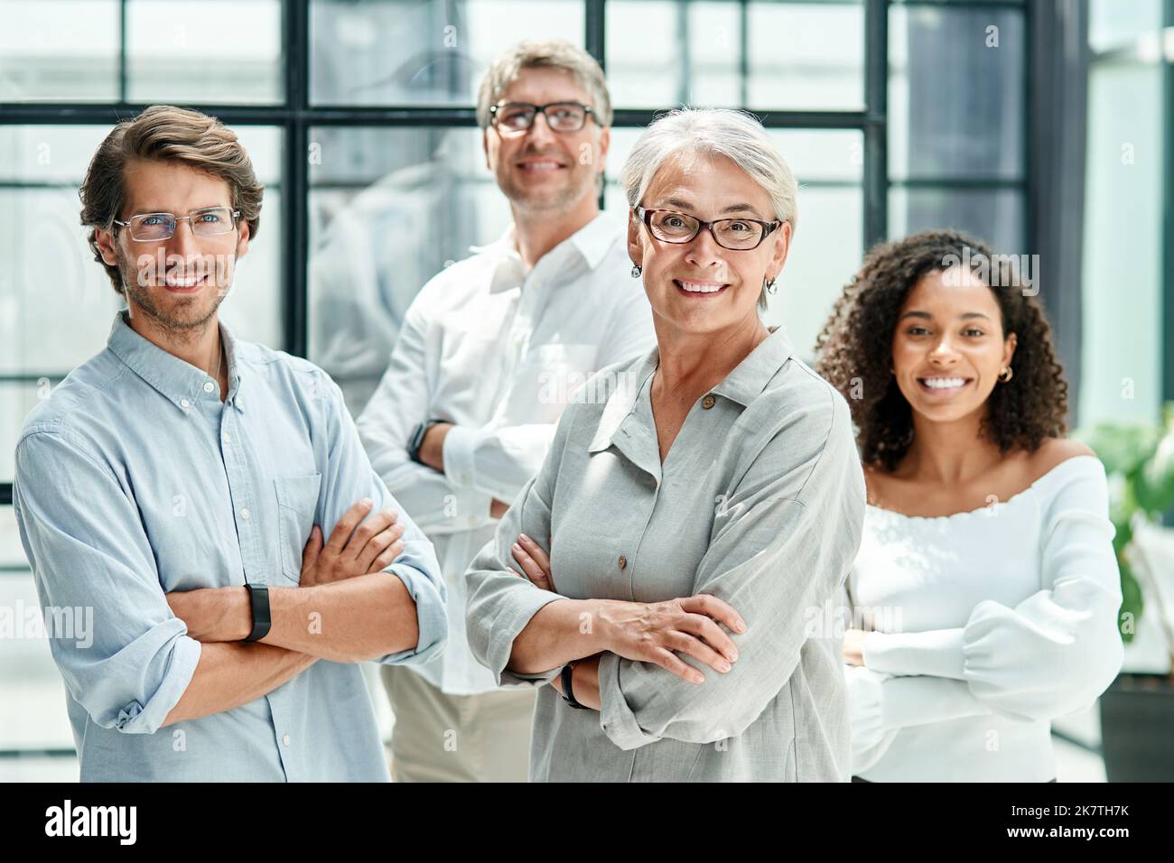 group of successful business people standing together Stock Photo - Alamy