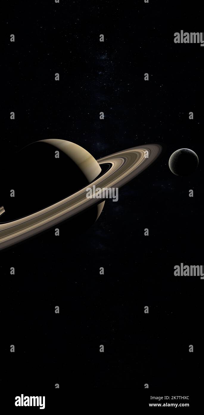 Rhea saturns moon rotating in hi-res stock photography and images - Alamy